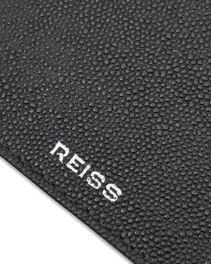 REISS Micro Grain Leather Logo Wallet