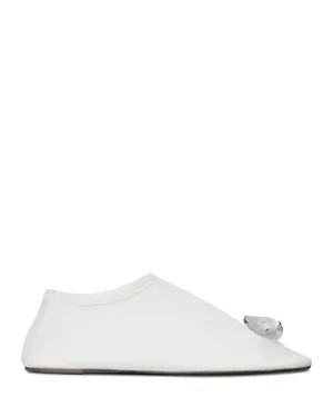Tory Burch Patos Mesh Flats With Gold Tone Hardware - Clear/silver