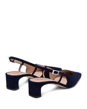 STUART WEITZMAN Baby Babette Slingback Pumps - Nice Blue