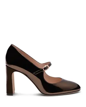 STUART WEITZMAN Babette 85 Mary Jane Pumps - Cigar