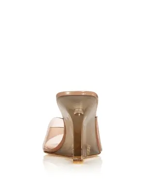 STUART WEITZMAN Vinnie Lucite 85 Mules