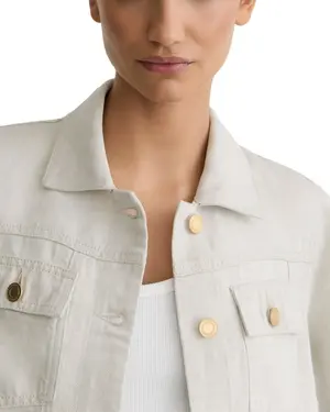 REISS Tencel & Linen Blend Jacket