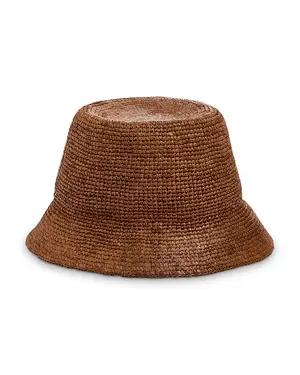Madewell Crochet Raffia Sun Hat - Coffee Bean