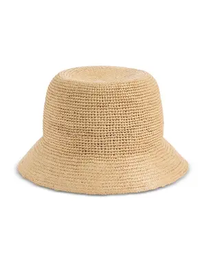 Madewell Crochet Raffia Sun Hat - Golden Khaki