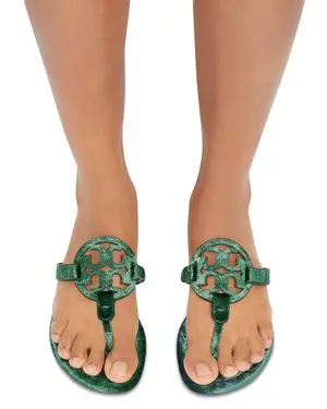 Tory Burch Miller Thong Sandals - Deep Teal