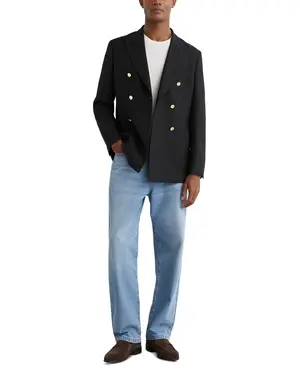 REISS Classic Fit Double Breasted Hopsack Blazer