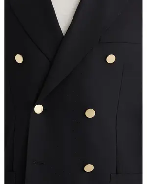REISS Classic Fit Double Breasted Hopsack Blazer