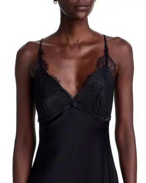 Kobi Halperin Evin Lace Trim Maxi Dress