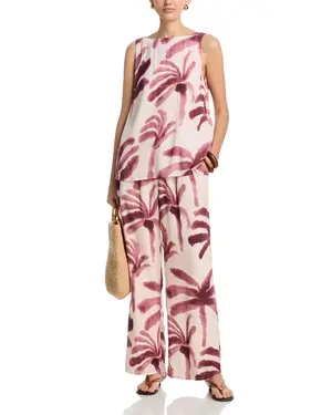 A.REN Wide Leg Printed Trousers