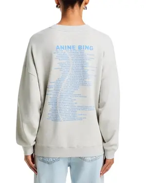 ANINE BING Miles Crewneck Sweatshirt - Grey