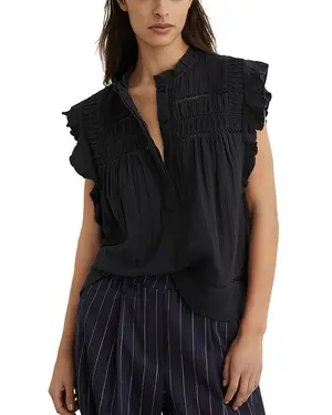 REISS Florie Top - Navy