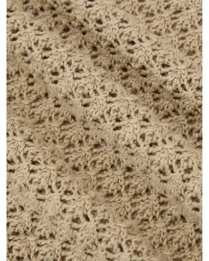 REISS Colette Open Stitch Linen Vest