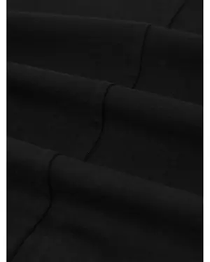 REISS Millie Cap Sleeve Tee - Black