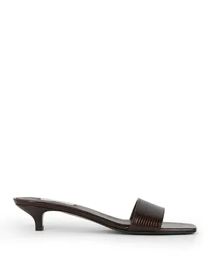 TOTEME Slim Lizard Embossed Leather Mules