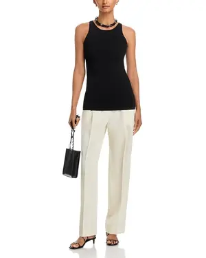 TOTEME Classic Compact Knit Tank - Black