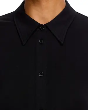 TOTEME Fitted Jersey Shirt - Black