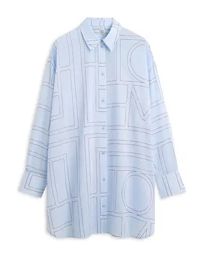 TOTEME Monogram Long Summer Shirt