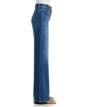 Ramy Brook Fay High-rise Wide-leg Jeans