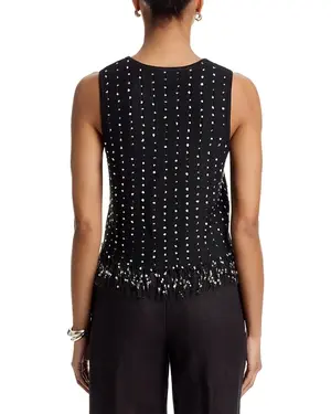 Rag & Bone James Embellished Tank Top - Black