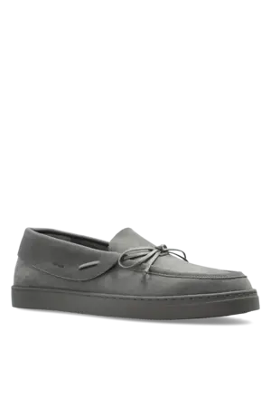 Giorgio Armani Suede Loafers With Lace Detailing