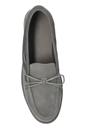 Giorgio Armani Suede Loafers With Lace Detailing