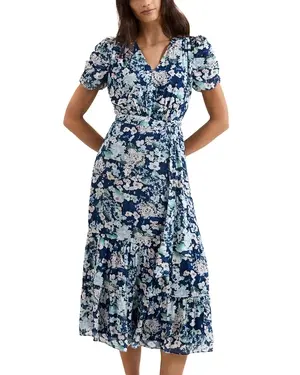PHASE EIGHT Azalea Floral Midi Dress