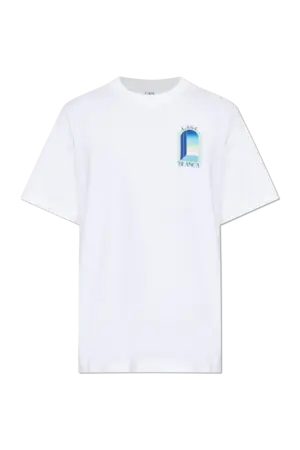 Casablanca T-shirt With Colorful Print - White