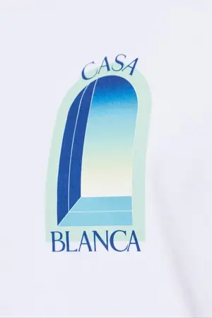 Casablanca T-shirt With Colorful Print - White