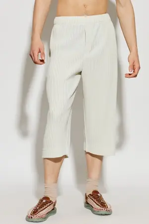 Issey Miyake Pleated Trousers - Light Blue
