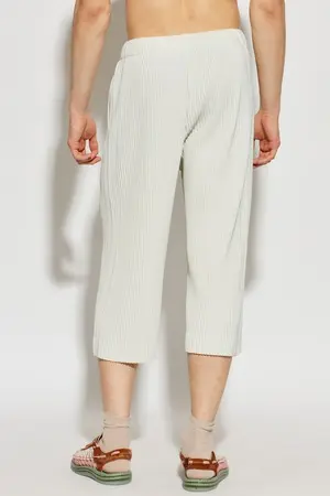 Issey Miyake Pleated Trousers - Light Blue