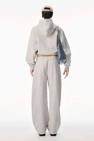 Alexander Wang Crystal Embellished Zip-up Hoodie