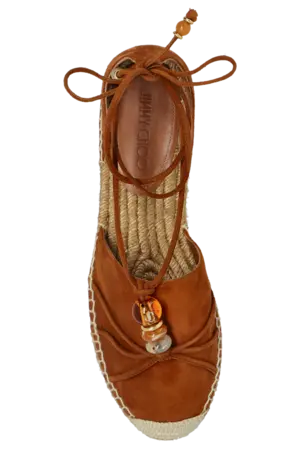 JIMMY CHOO Lemi Suede Espadrilles - Brown