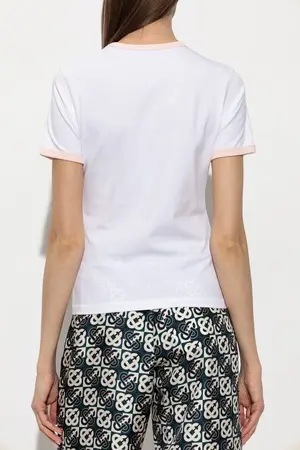 Casablanca Printed Cotton T-shirt - White