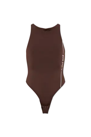Palm Angels Bodysuit With Vertical Logo
