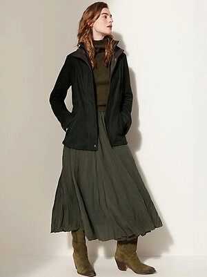 Overland Rory Distressed English Leather Jacket - Moss/rustc