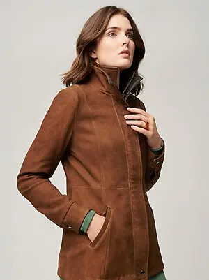 Overland Rory Distressed English Leather Jacket - Safari/cocoa