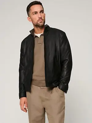 Overland Zachary Lite Lambskin Leather Jacket - Peat/rustic