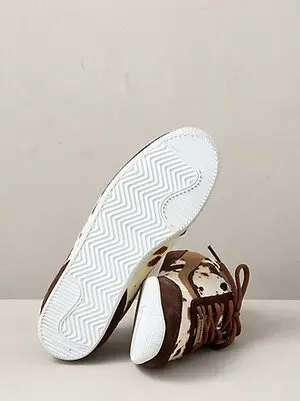 Overland Kenslie Cowhide And Leather Sneakers