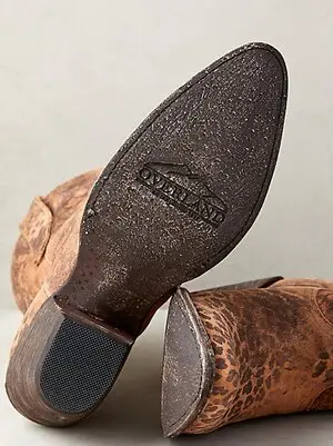 Overland Selena Leather Cowboy Boots - Ocre