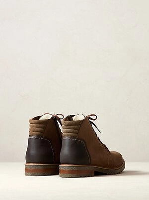 Overland S Clet Wool-lined Leather Hiker Boots