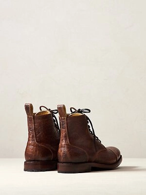 Overland Telluride Bison Leather Cap Toe Boots