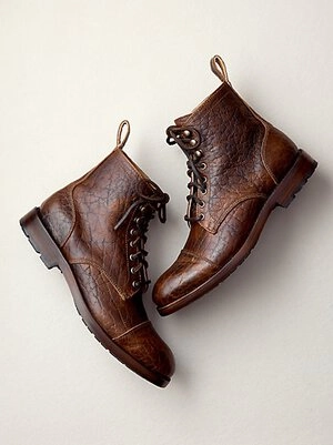 Overland Telluride Bison Leather Cap Toe Boots