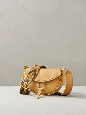 Overland Sol Italian Leather Shoulder Bag - Ananas
