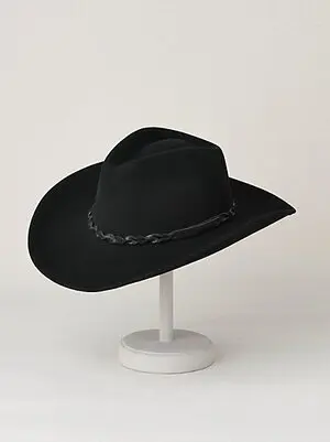 Overland Paradise Packable Wool Felt Western Hat - Black