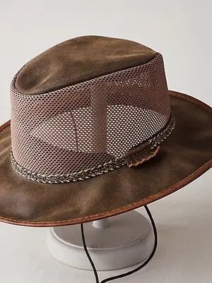 Overland Shoreline Crushable Leather & Mesh Western Hat