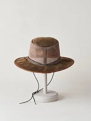 Overland Shoreline Crushable Leather & Mesh Western Hat