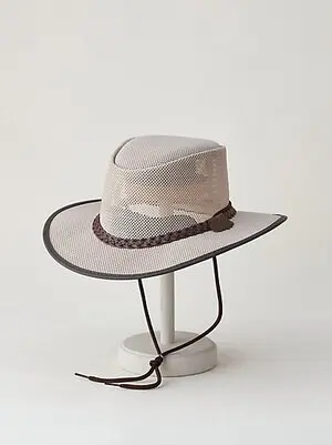 Overland Gulf Crushable Mesh Western Breezer Hat - Eggshell