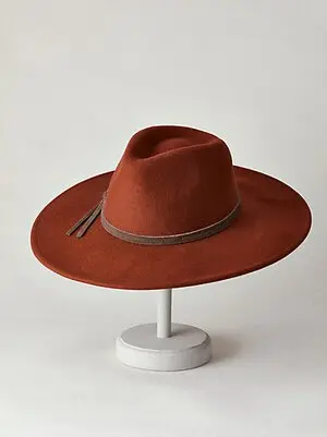 Overland Lucia Packable Wool Felt Rancher Hat - Rust