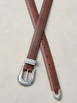 Overland Magnolia Bison Leather Belt