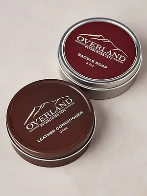 Overland Leather Conditioning And Saddle Soap Set